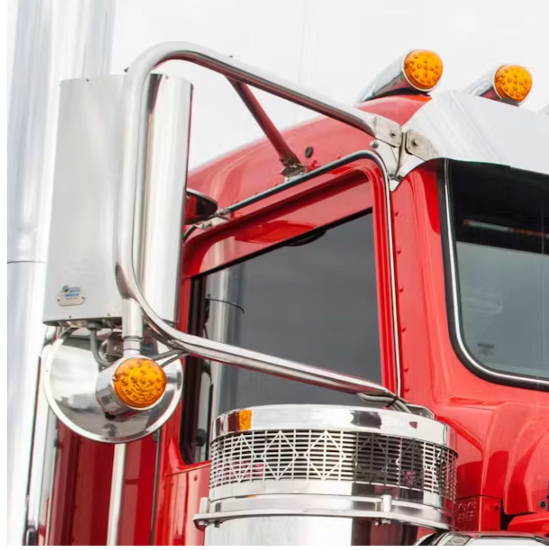 Cab Mount Mirror Bracket – Railsback Chrome Shop